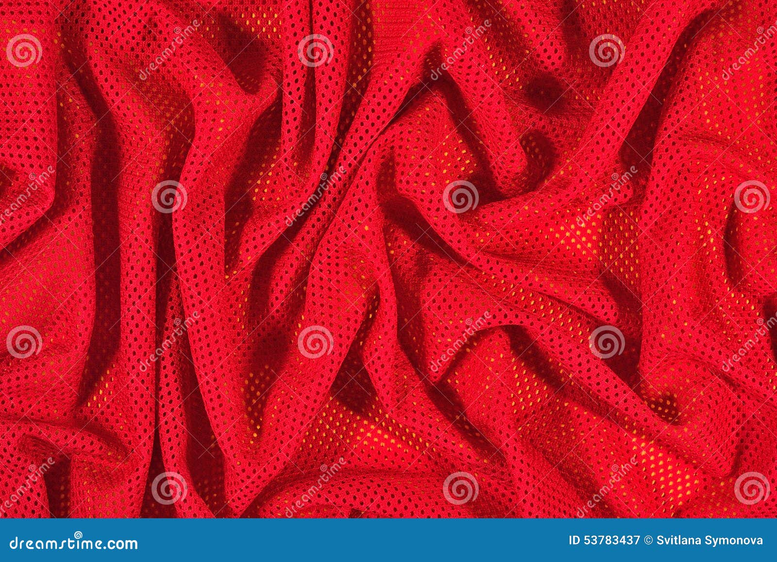 Red Crumpled Nonwoven Fabric on a Yellow Stock Image - Image of ...