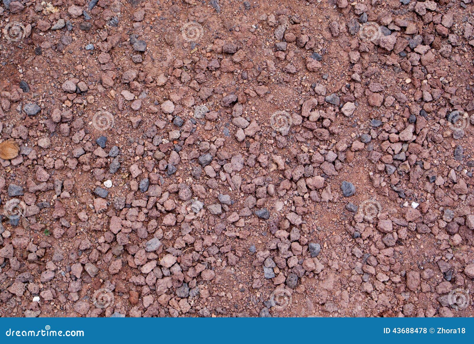 Red crushed gravel stock photo. Image of monotone, building - 43688478