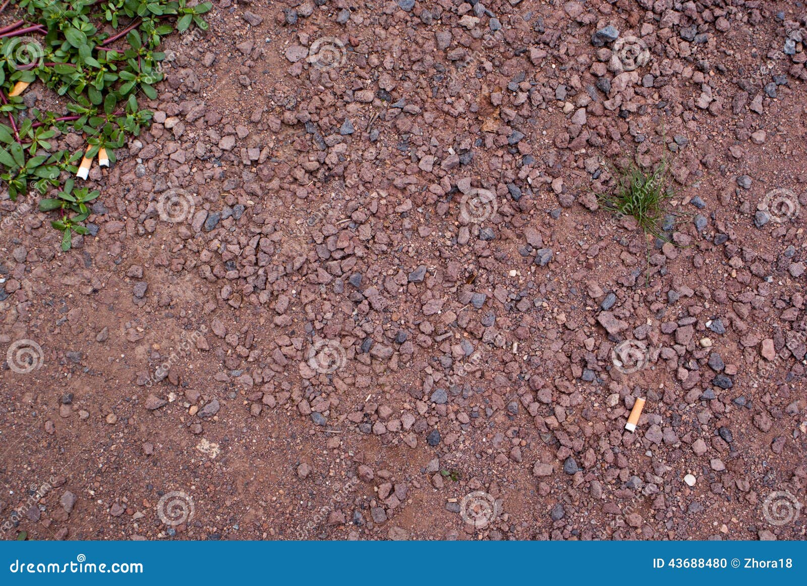 Red crushed gravel stock photo. Image of concrete, natural - 43688480