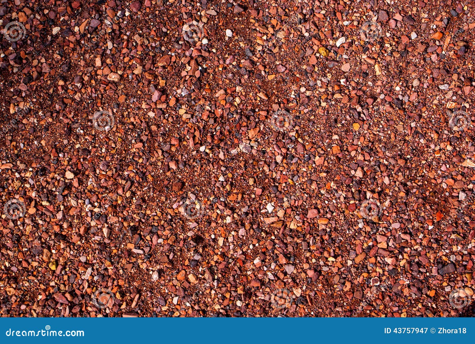 Red crushed gravel stock image. Image of gravel, grunge - 43757947