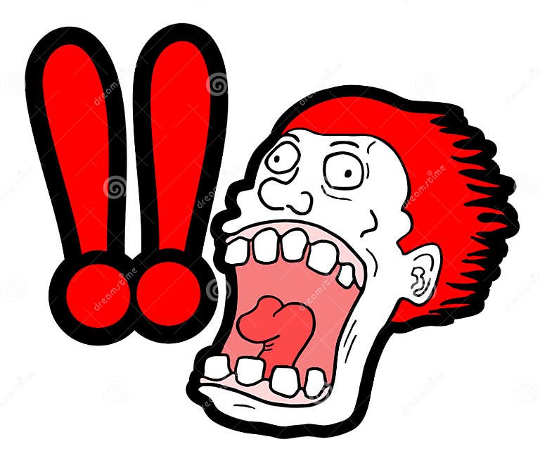 Red cry stock vector. Illustration of character, male - 29371908