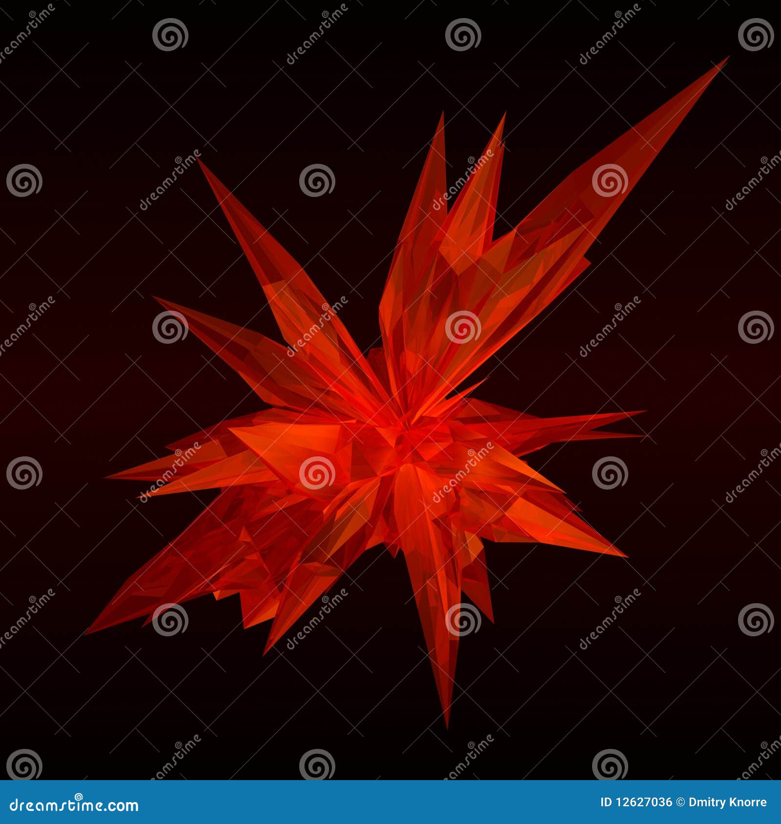 Red crystal stock illustration. Illustration of tranquil - 12627036