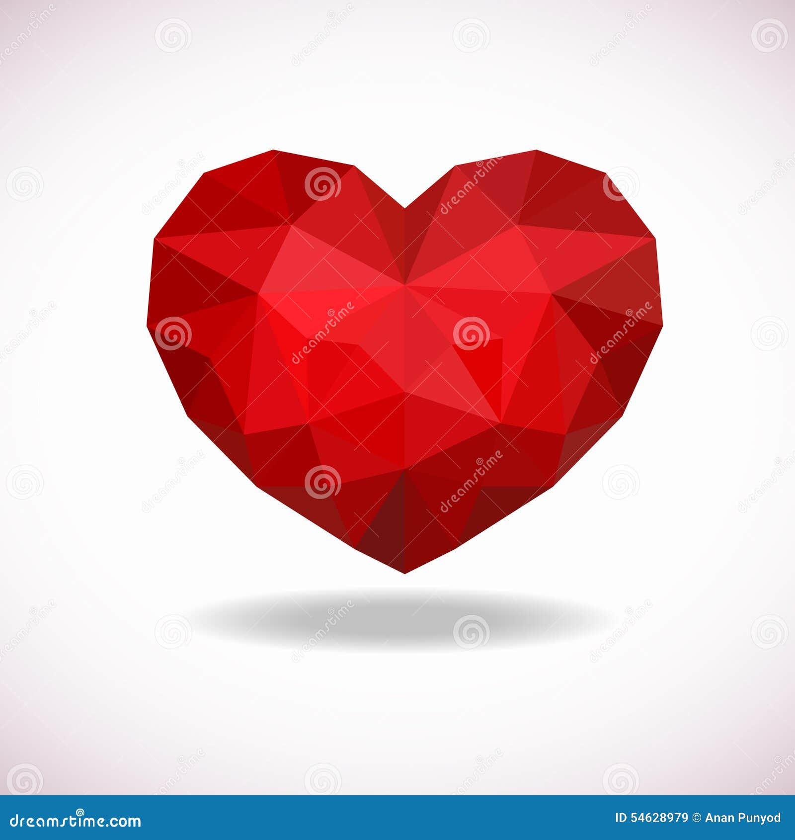 Crystal Heart With Crown On Radial Background Vector Illustration ...