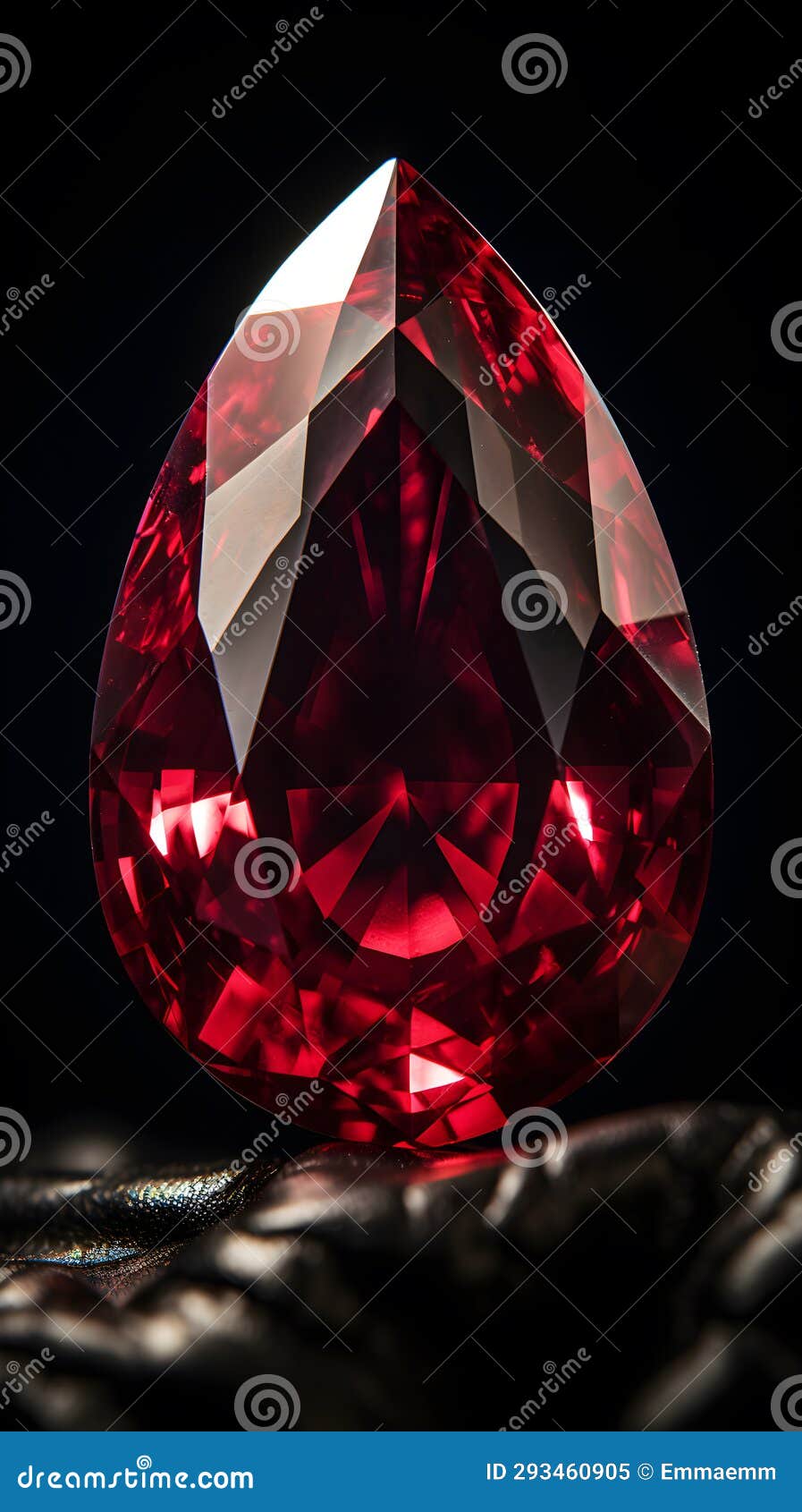 Red Crystal Ruby Gemstone Crystal Ai Generated Stock Illustration ...