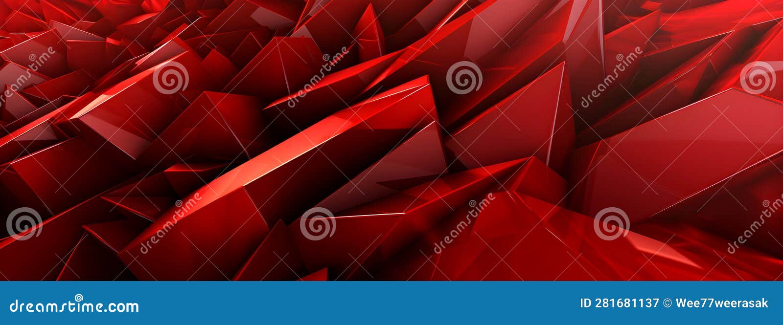 Red Crystals Abstract Background - GenerativeAI Stock Illustration ...