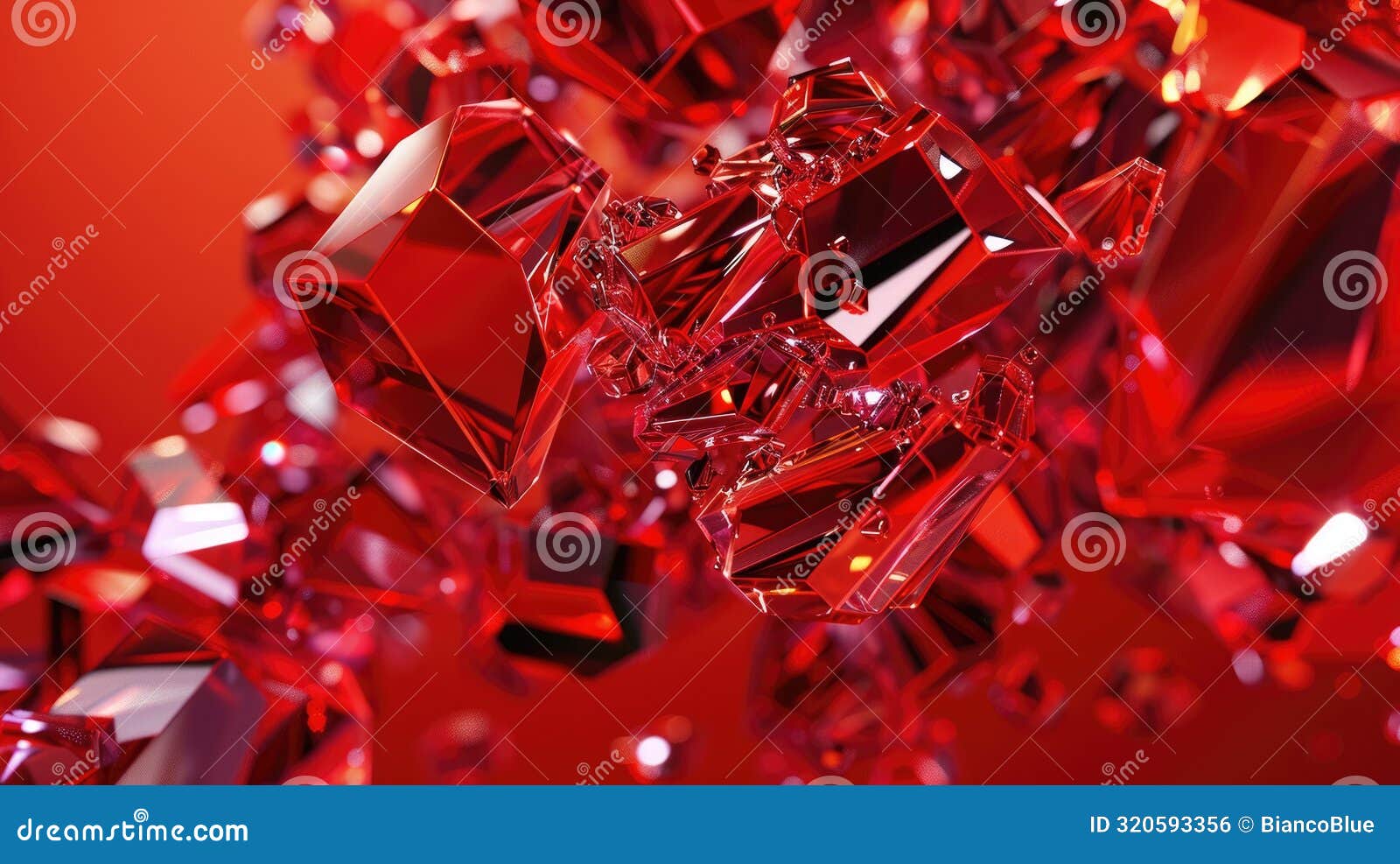 Red Crystals Floating in a Red Liquid AIG535 Stock Photo - Image of ...