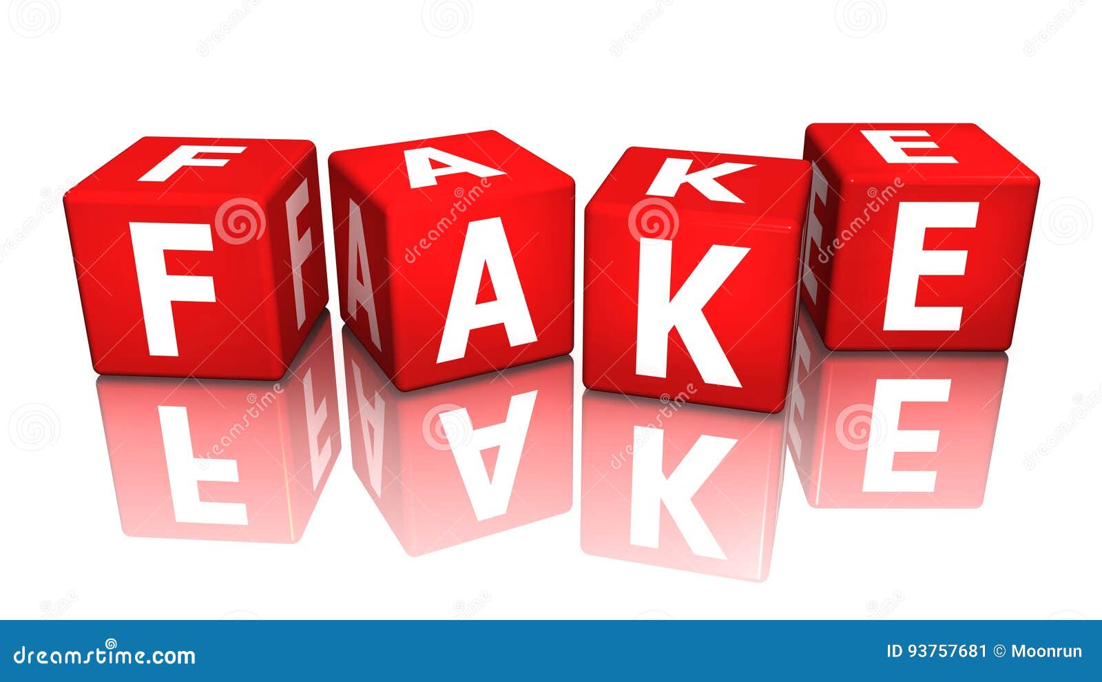 Red cube fake 3d stock illustration. Illustration of word - 93757681