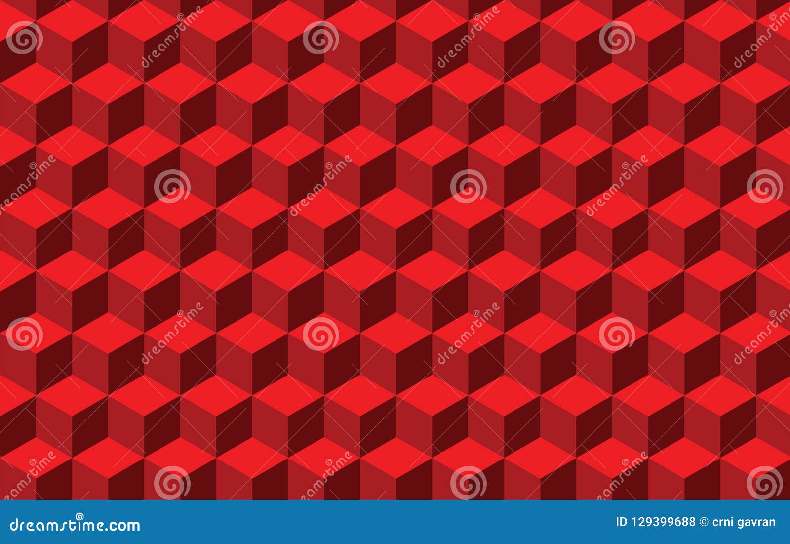 Red Cube Pattern Background in Three Red Color Tones. Stock ...