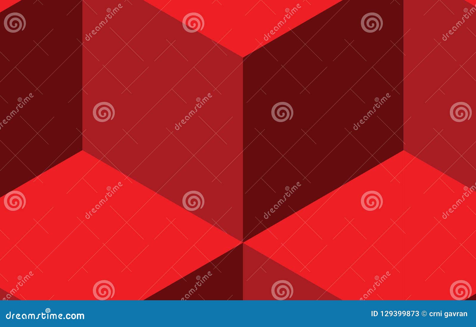 Red Cube Pattern Background in Three Red Color Tones. Stock ...