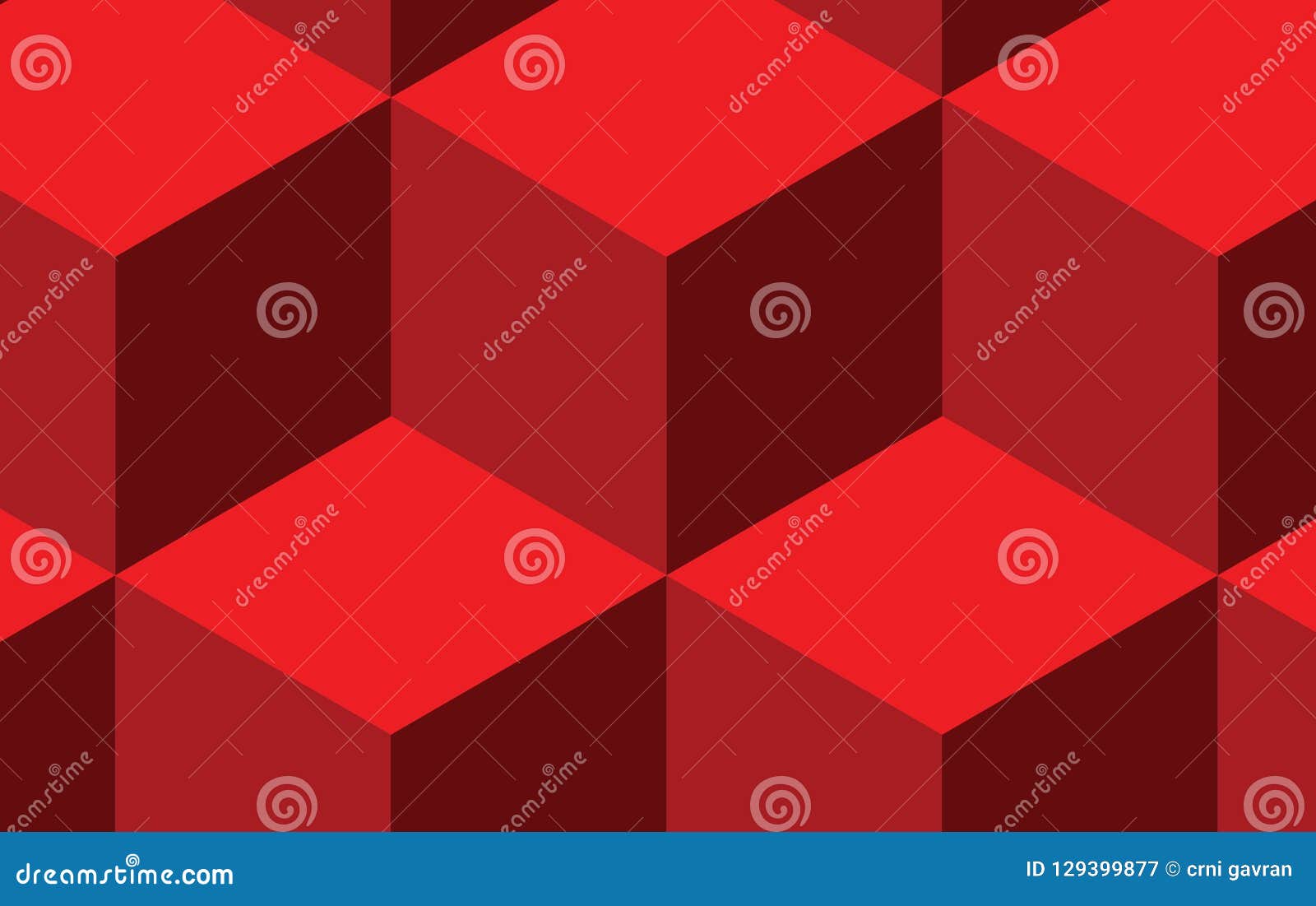 Red Cube Pattern Background in Three Red Color Tones. Stock ...