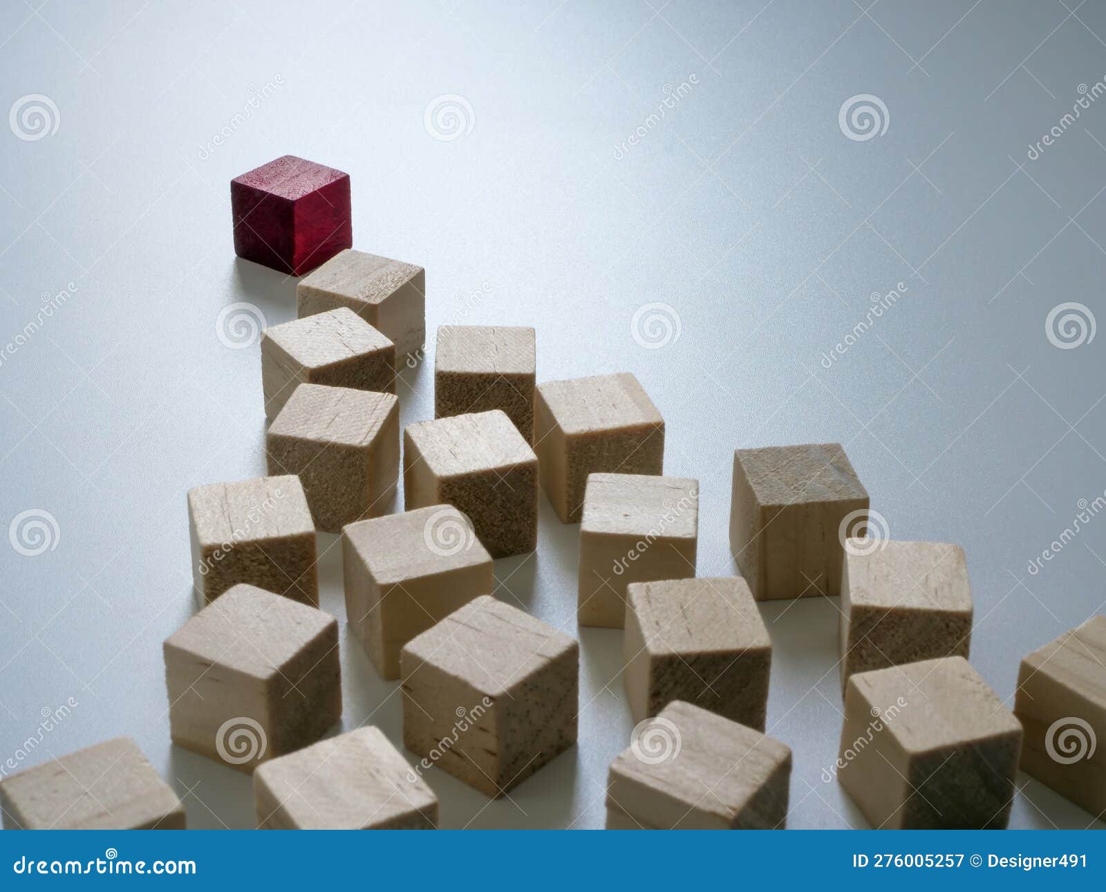 The Red Cube Symbolizes the Leader Ahead of the Others. Leadership ...