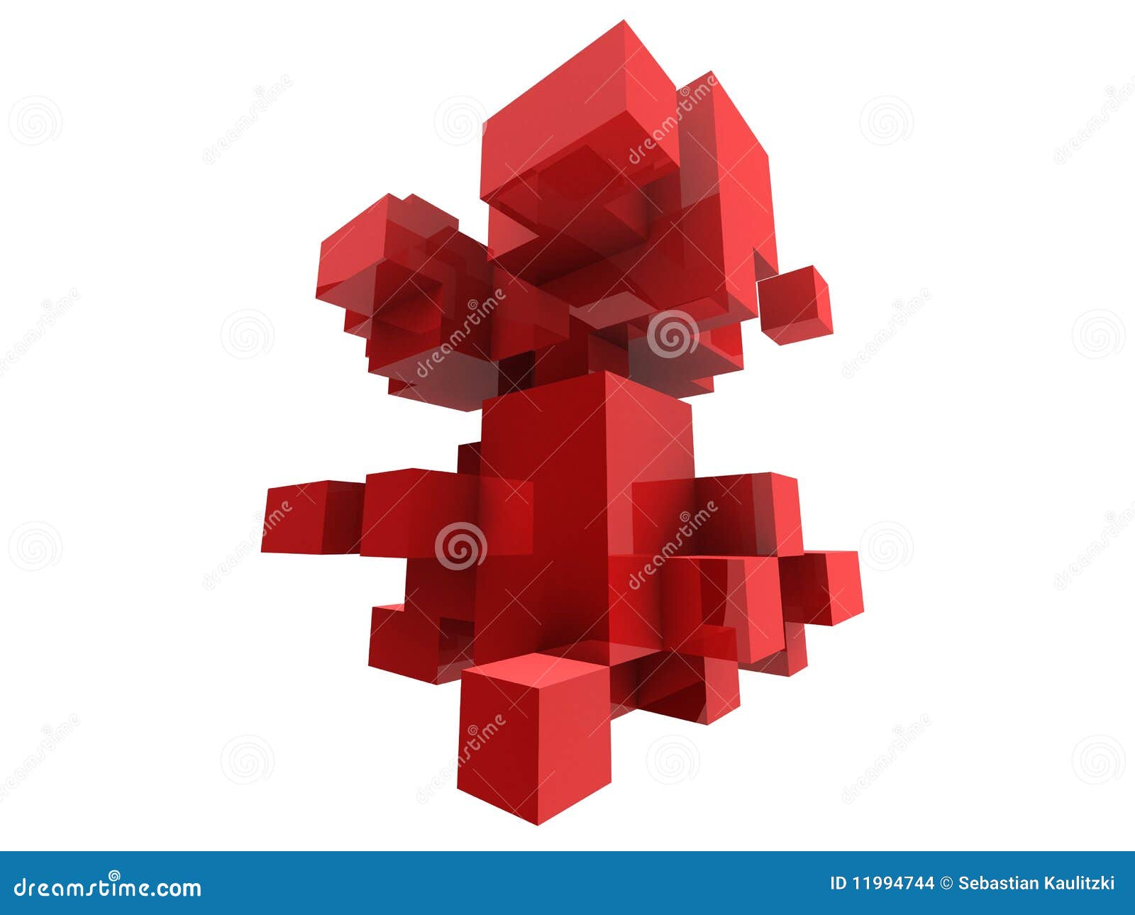 Red cubes stock illustration. Illustration of groups - 11994744