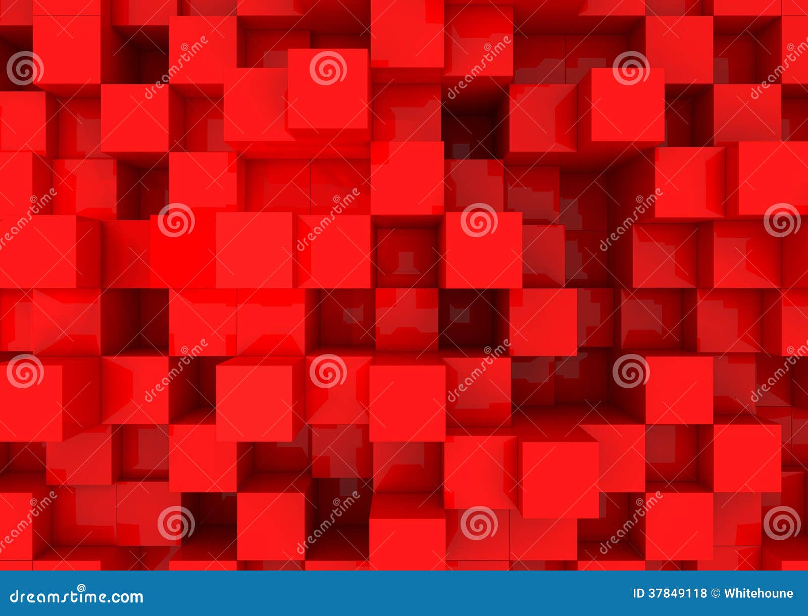 Red cubes stock illustration. Illustration of threedimensional - 37849118