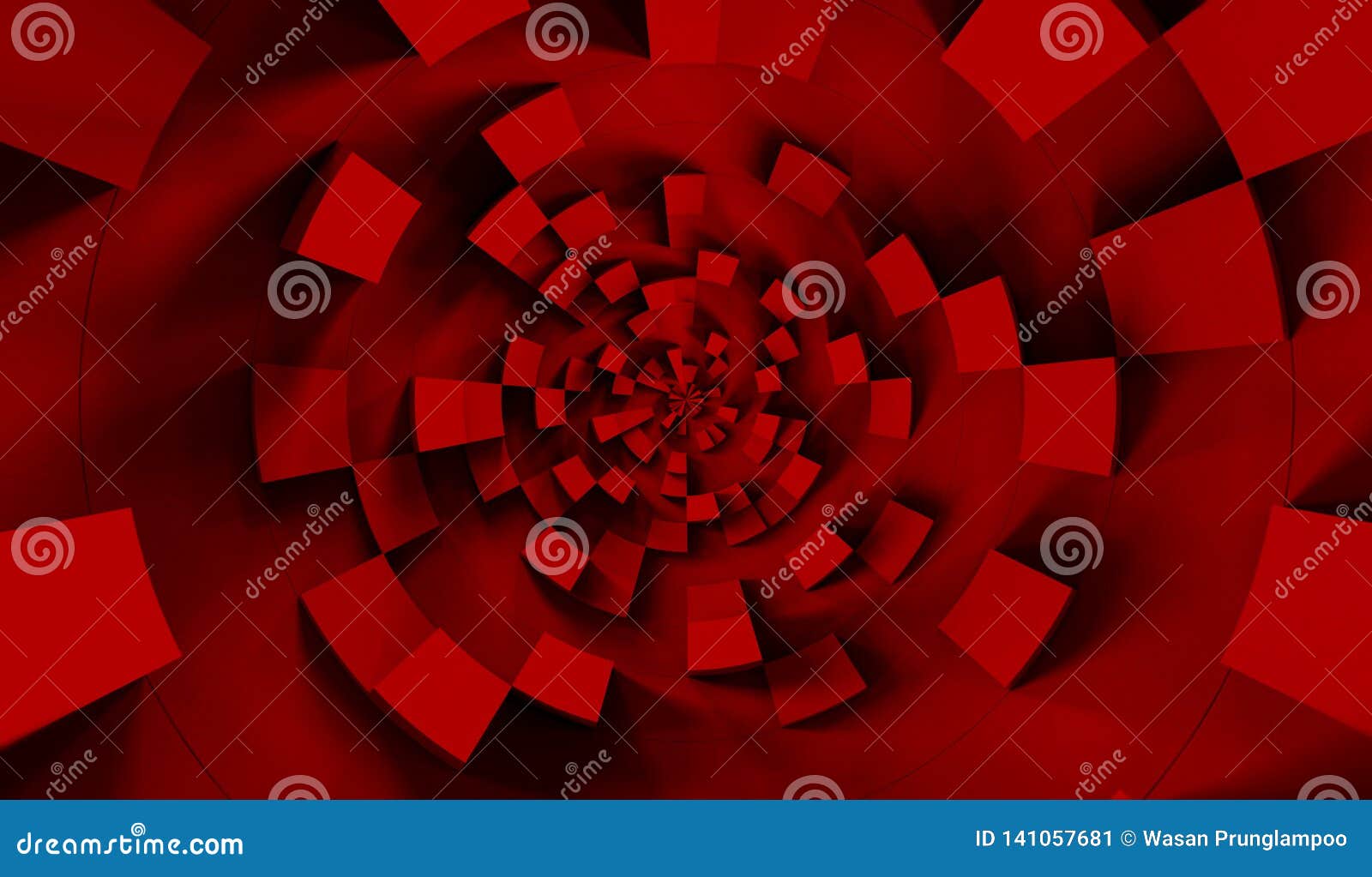 Red Cubes Abstract Background Pattern. 3d Illustration Stock ...