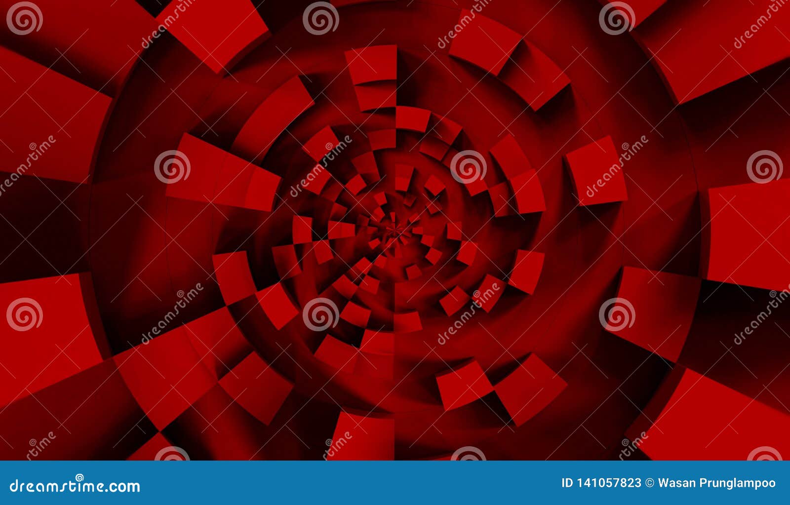Red Cubes Abstract Background Pattern. 3d Illustration Stock ...