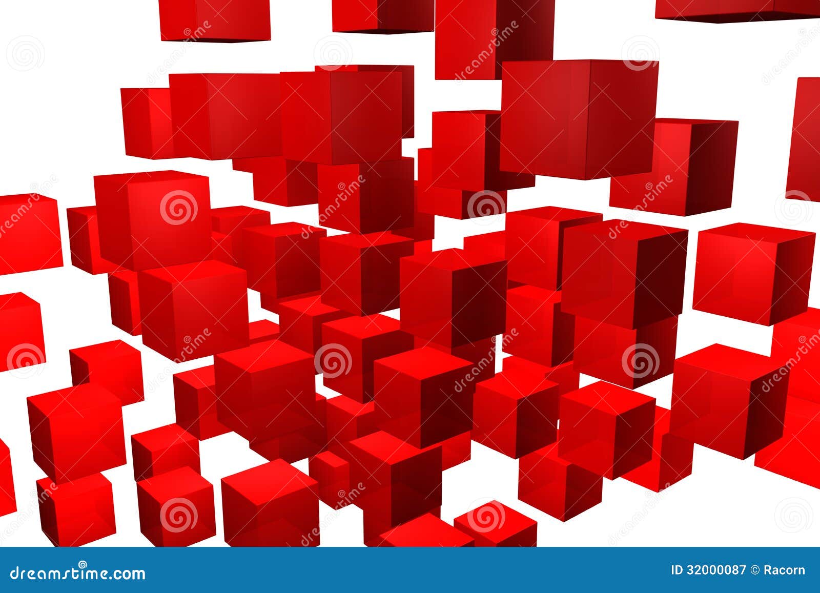 Red cubes background stock illustration. Illustration of geometry ...