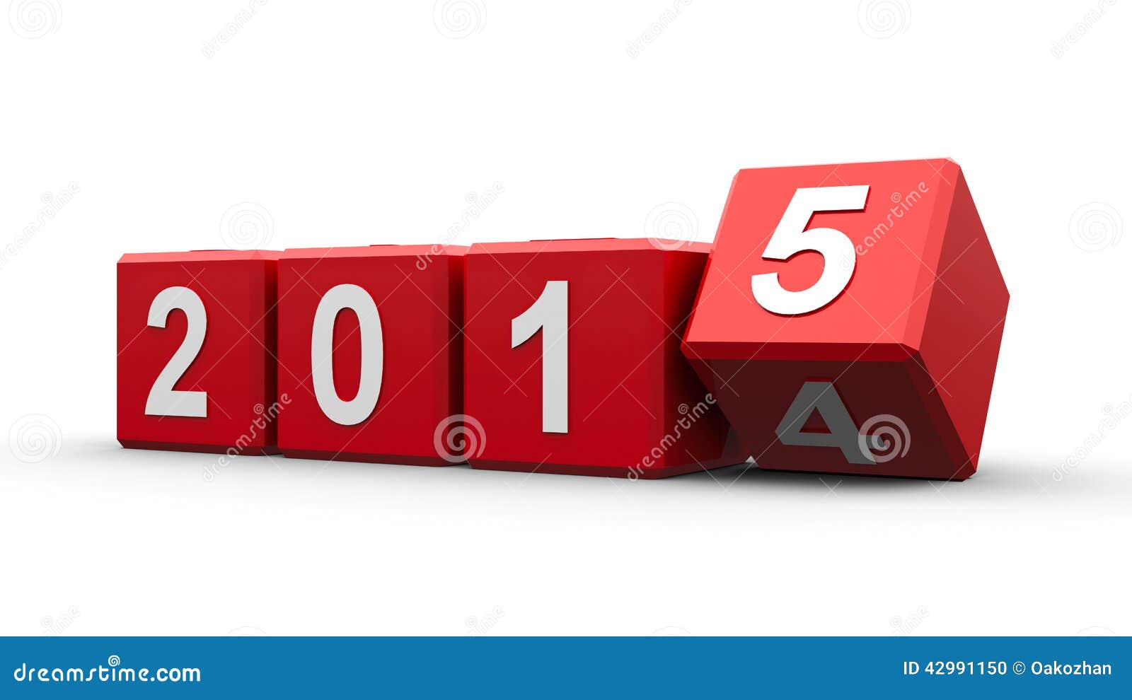 Red cubes 2015 stock illustration. Illustration of turn - 42991150