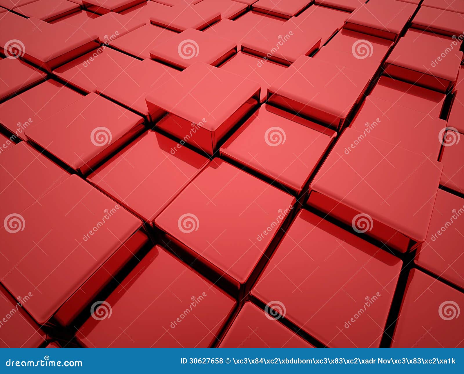 Red cubes concept stock illustration. Illustration of modern - 30627658