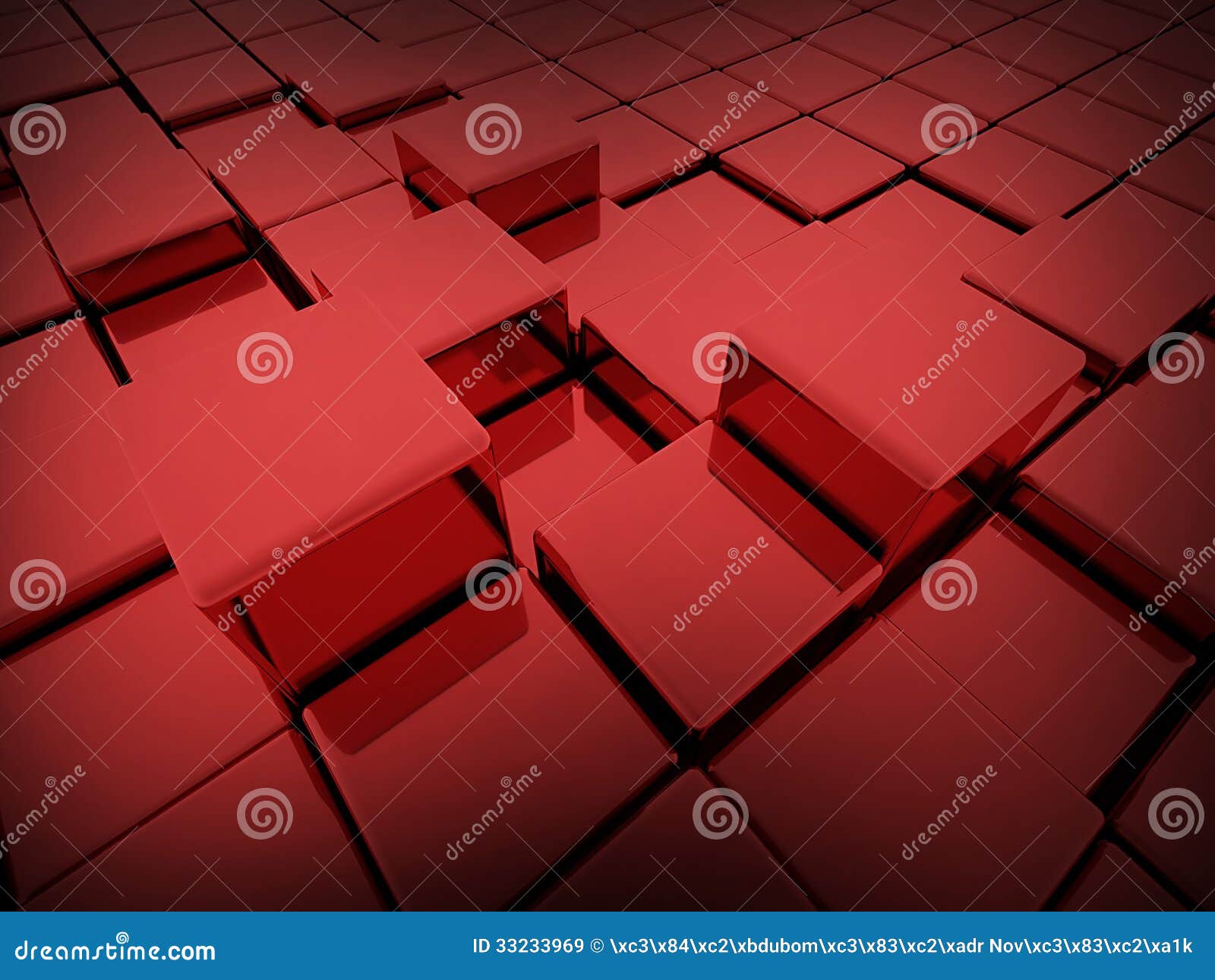 Red cubes concept stock illustration. Illustration of digitally - 33233969