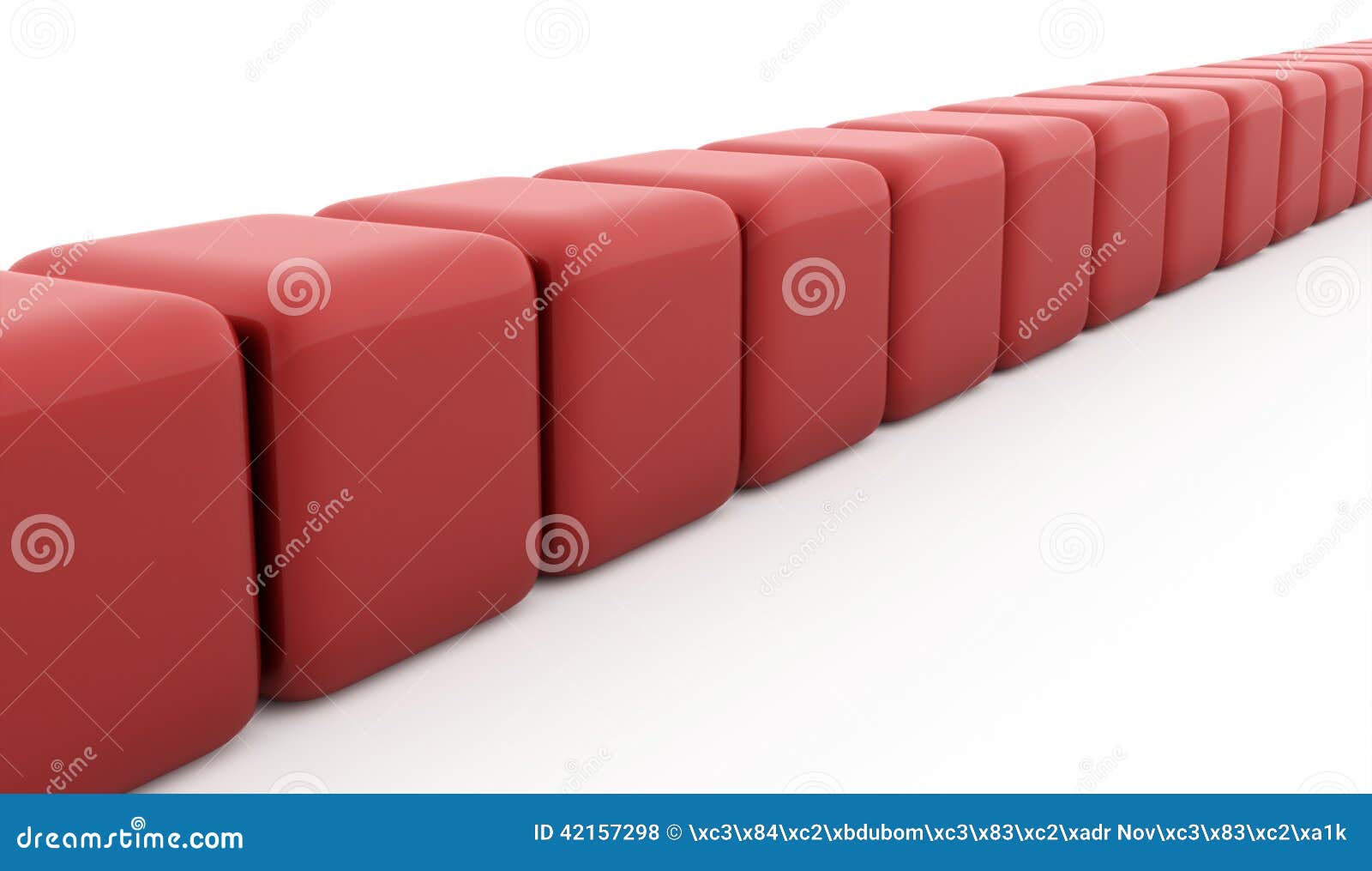 Red cubes concept stock illustration. Illustration of construction ...