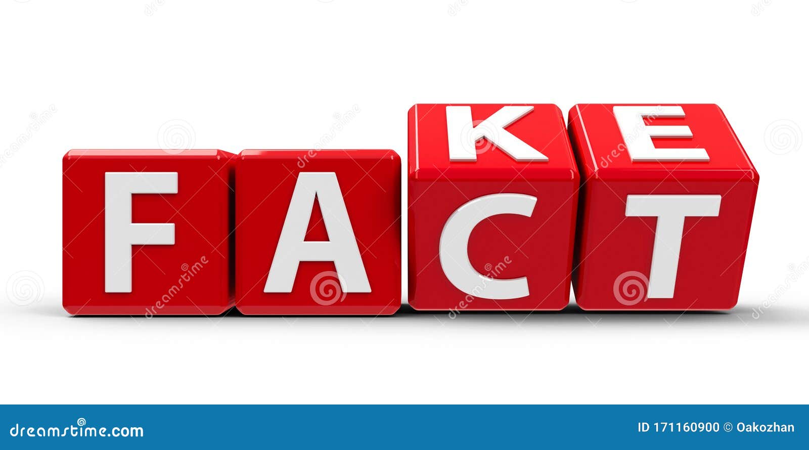 Red cubes - Fact and Fake stock illustration. Illustration of media ...