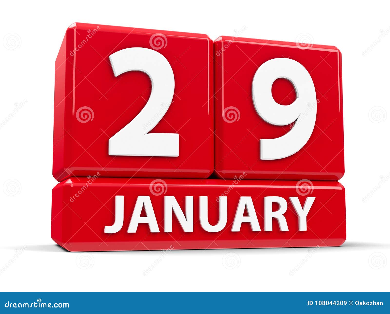 Cubes 29th January stock illustration. Illustration of reminder - 108044209