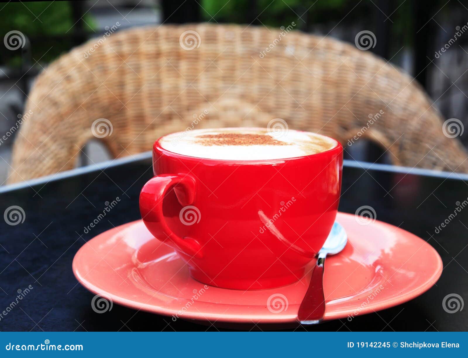 Red cup from coffee stock image. Image of breakfast, espresso - 19142245