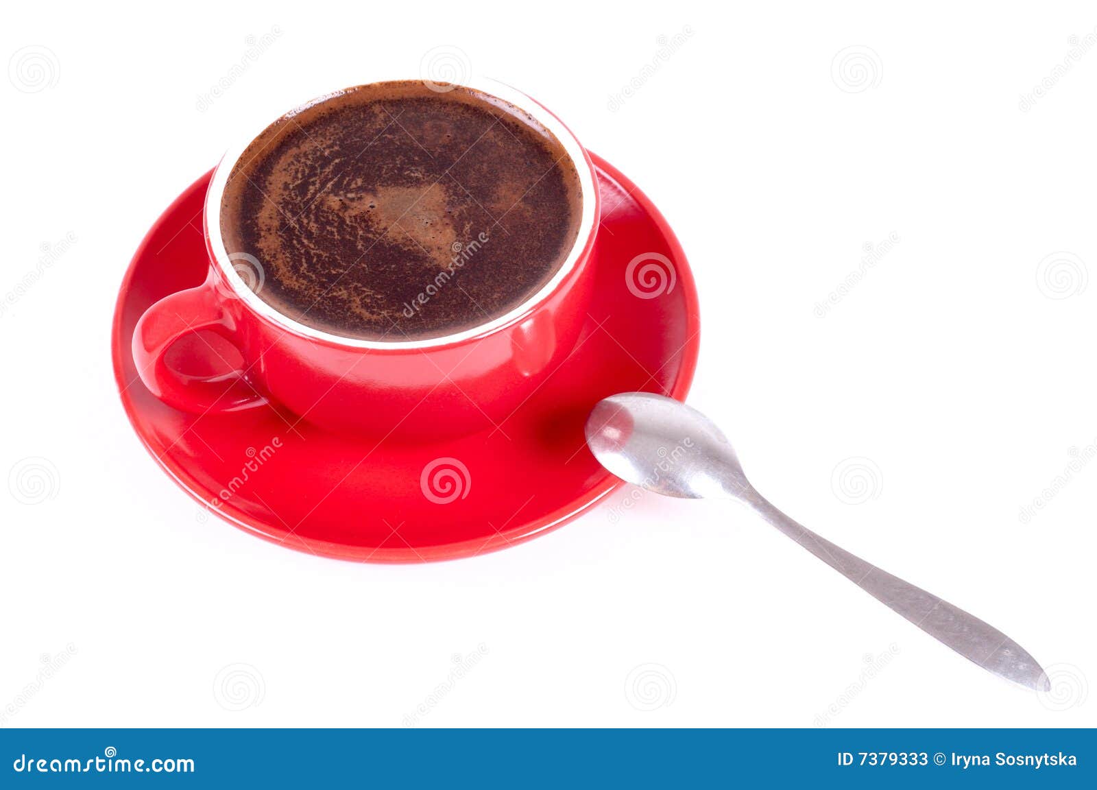 Red cup of coffee stock image. Image of grained, cappuccino - 7379333