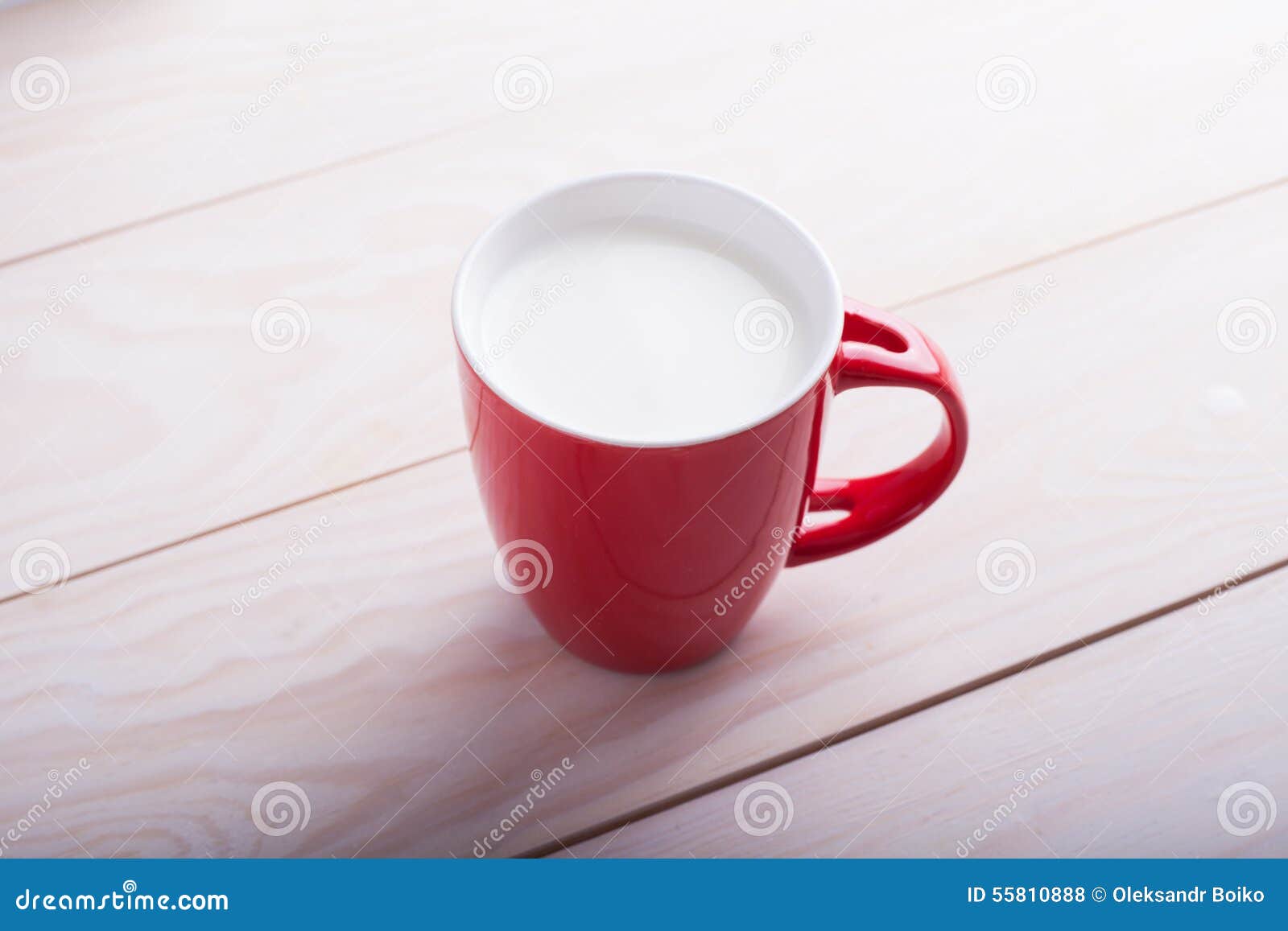 Red cup of milk stock photo. Image of health, glass, container - 55810888