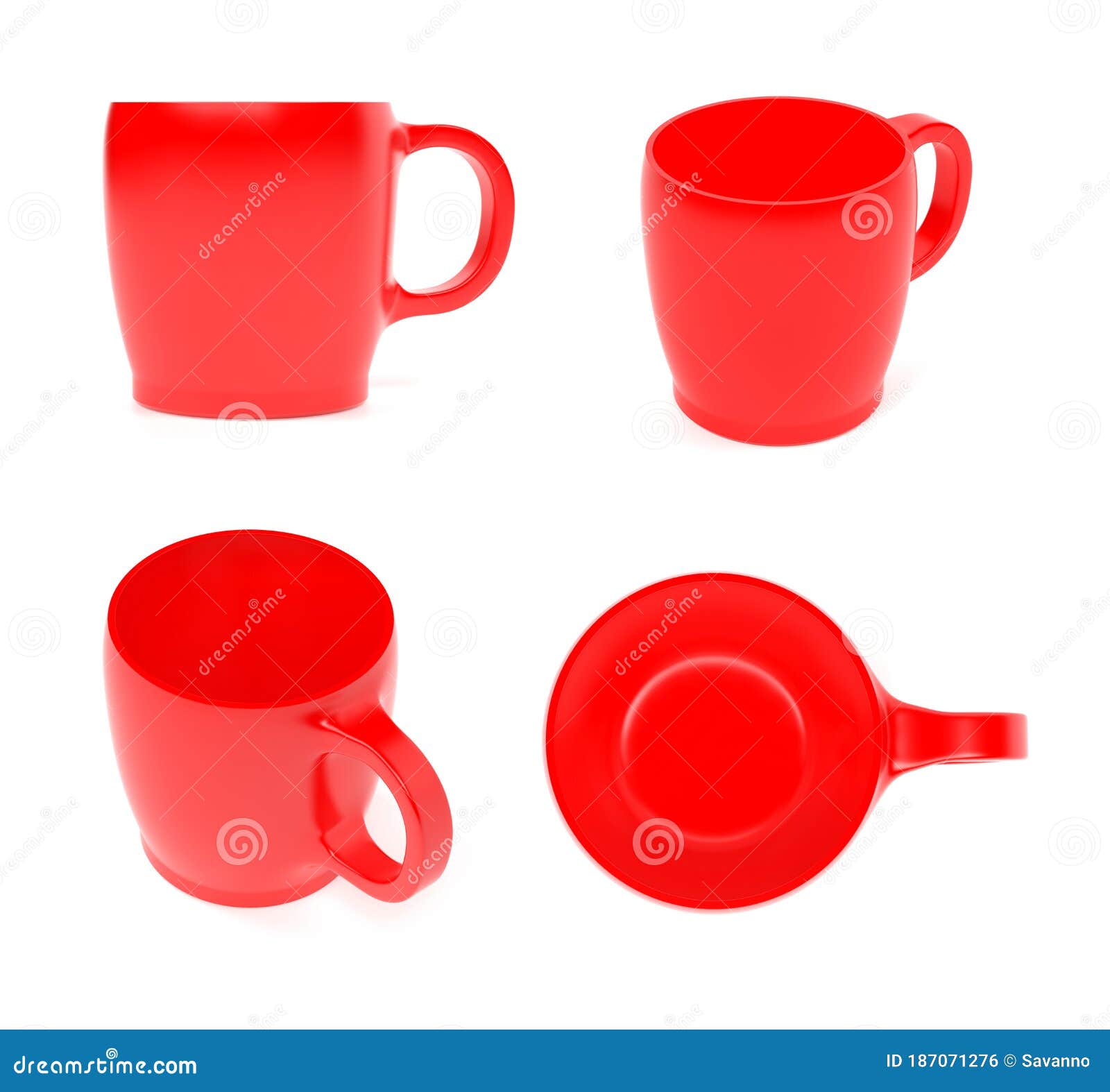 Red cup. Set stock illustration. Illustration of kitchen - 187071276