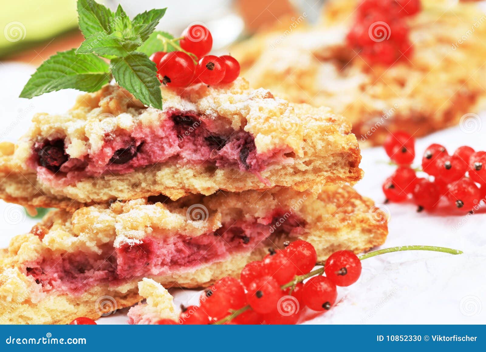 Red currant cake stock photo. Image of dessert, detail - 10852330