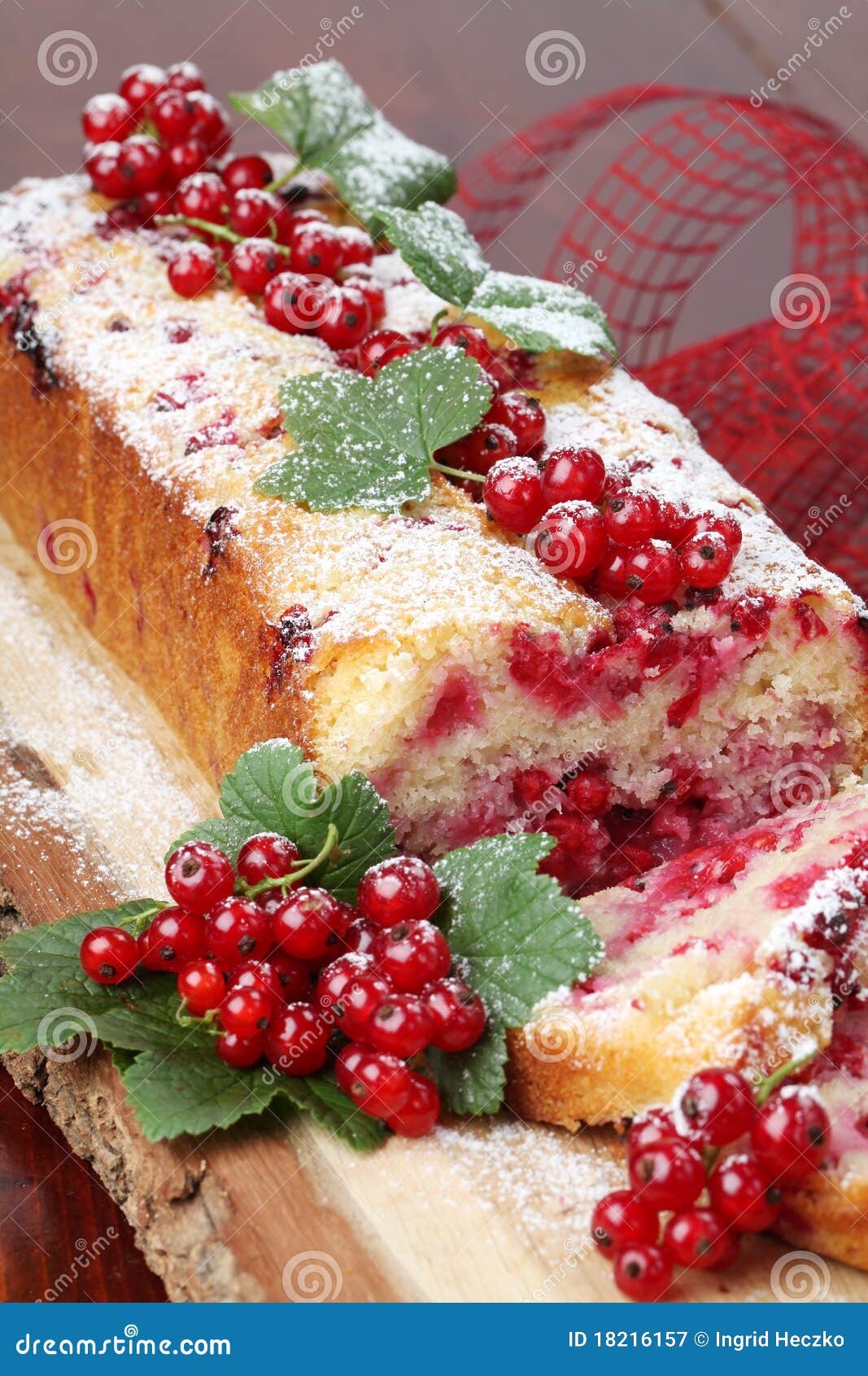 Red currant cake stock image. Image of summer, organic - 18216157