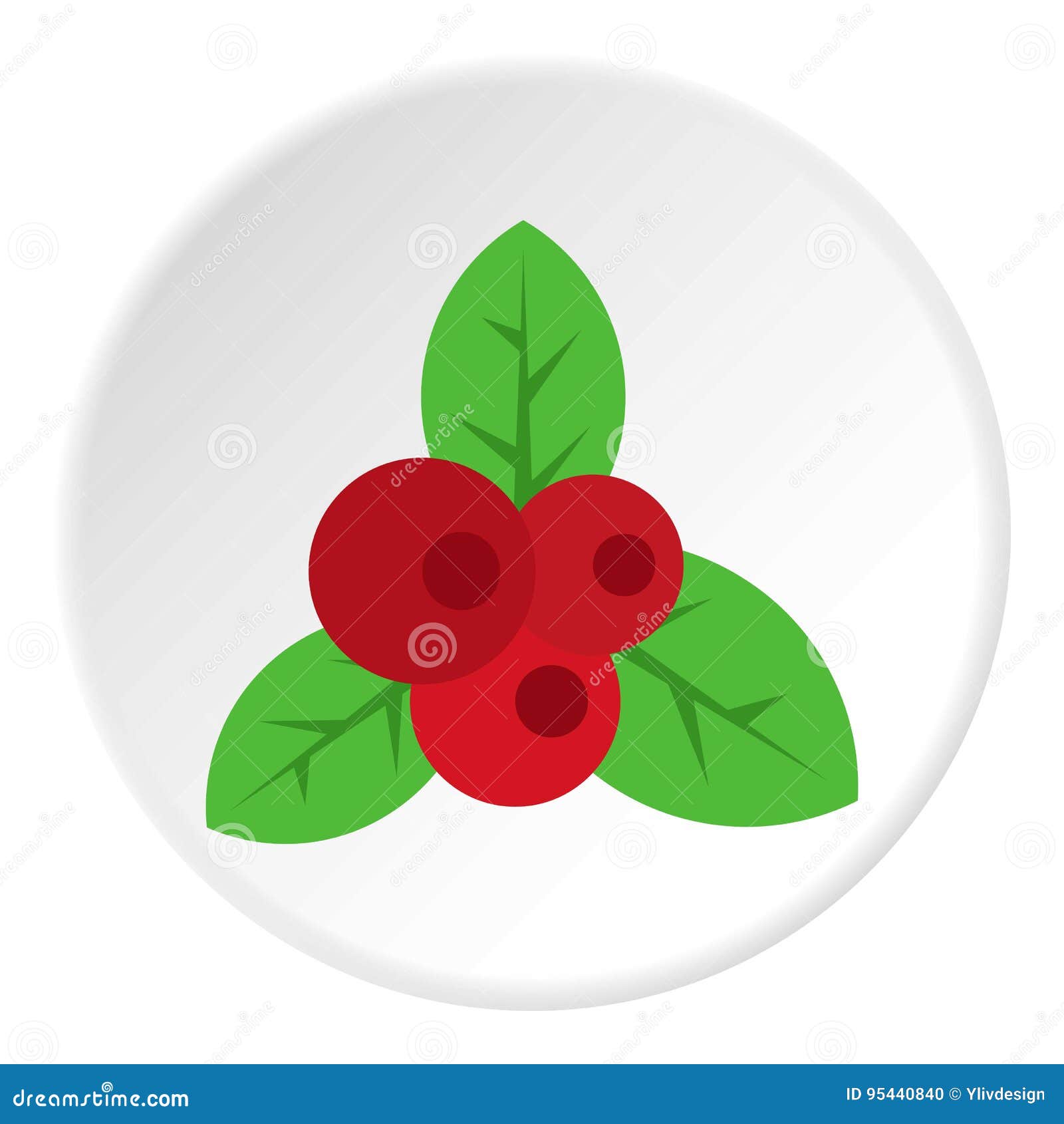 Red currant icon circle stock vector. Illustration of harvest - 95440840