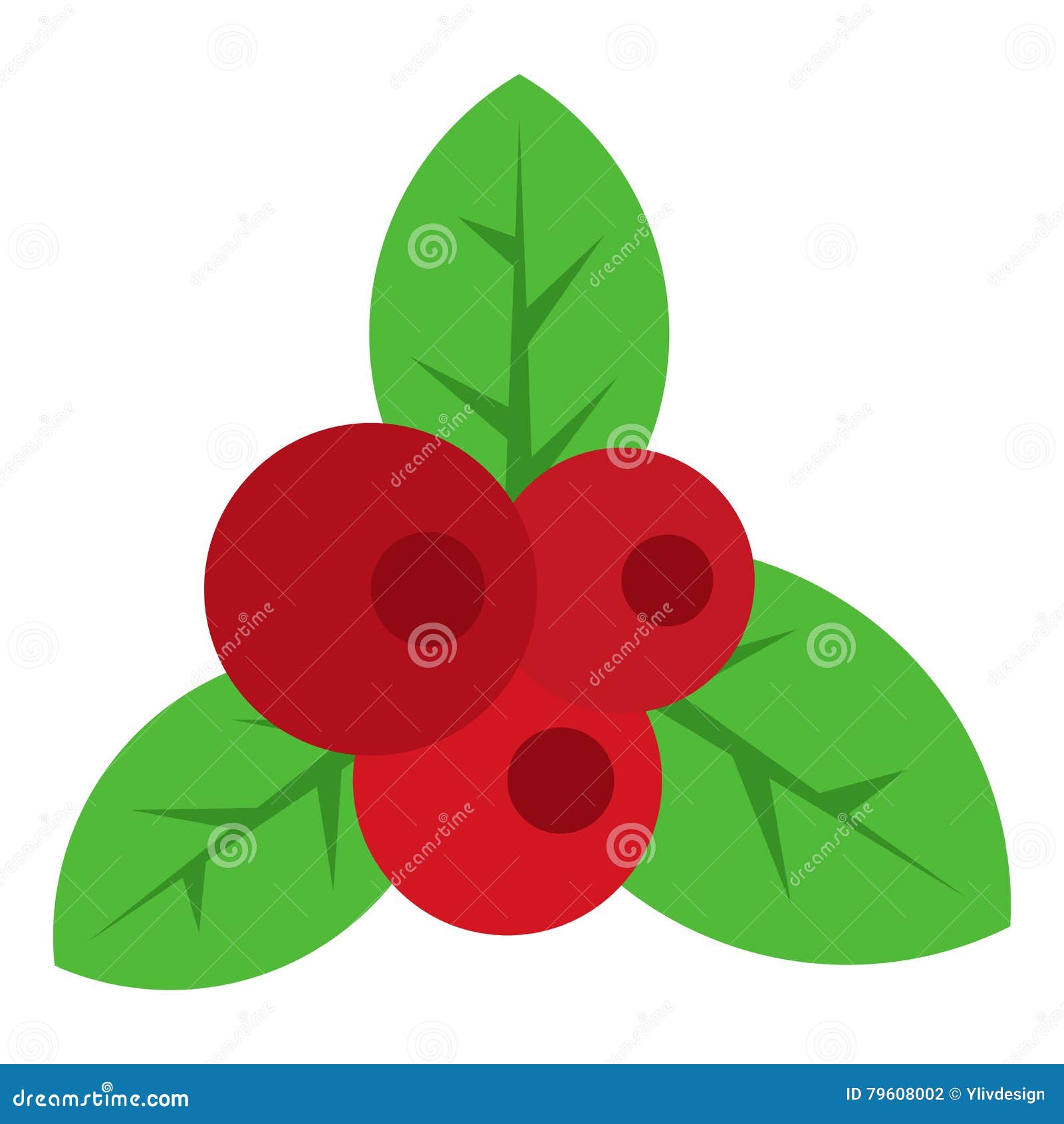 Red Currant Icon, Flat Style Stock Vector - Illustration of fruit ...
