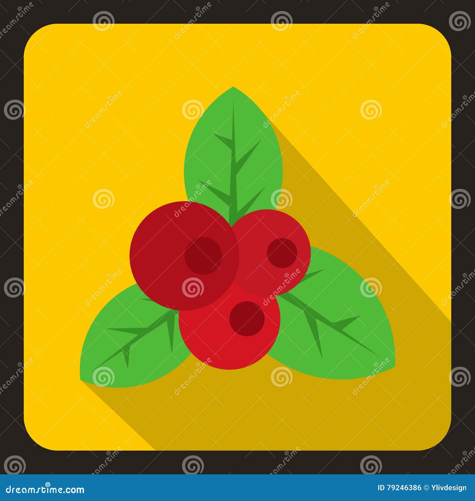 Red Currant Icon, Flat Style Stock Vector - Illustration of nature ...
