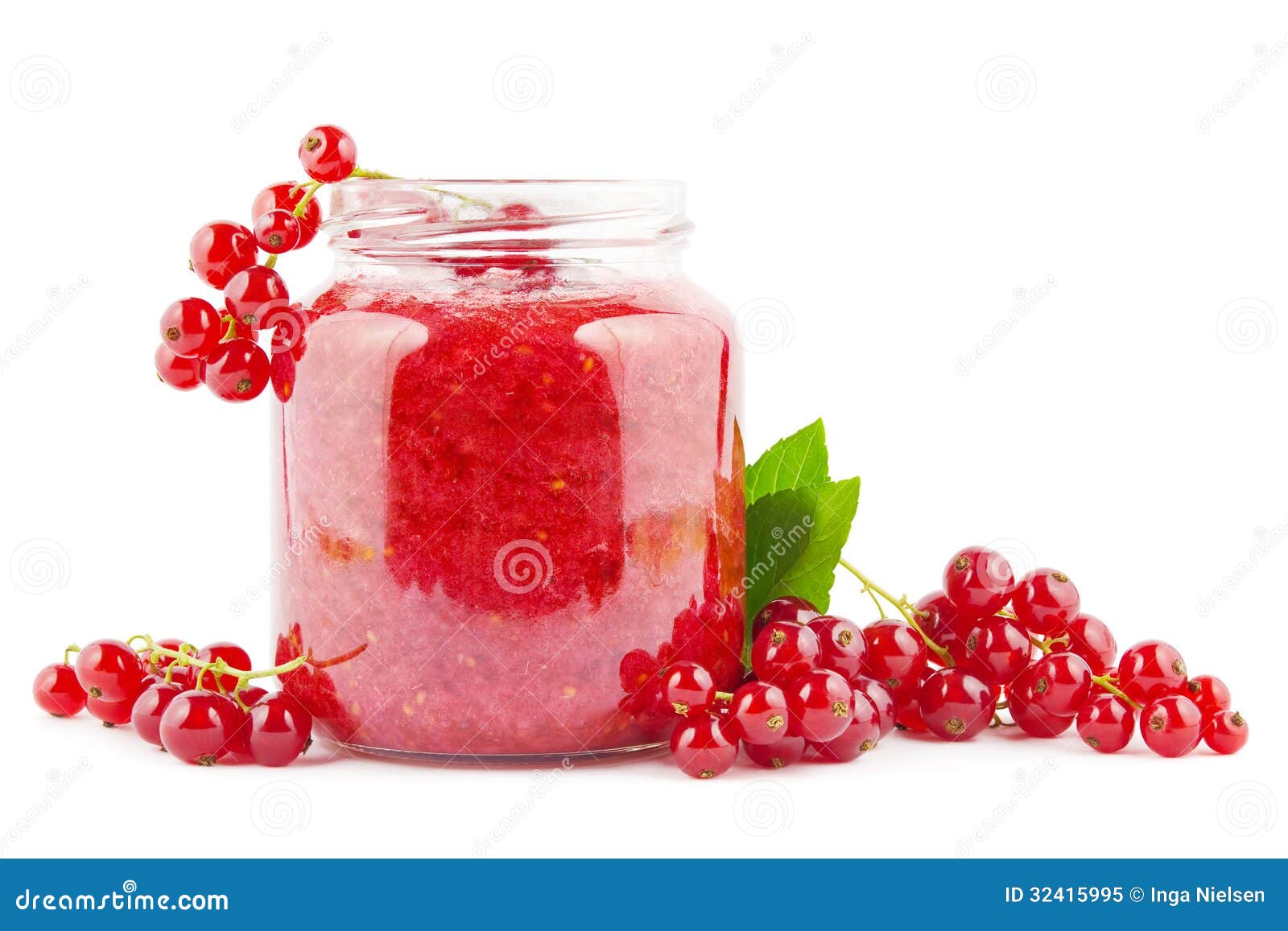 Red currant jam stock image. Image of sweet, redcurrant - 32415995