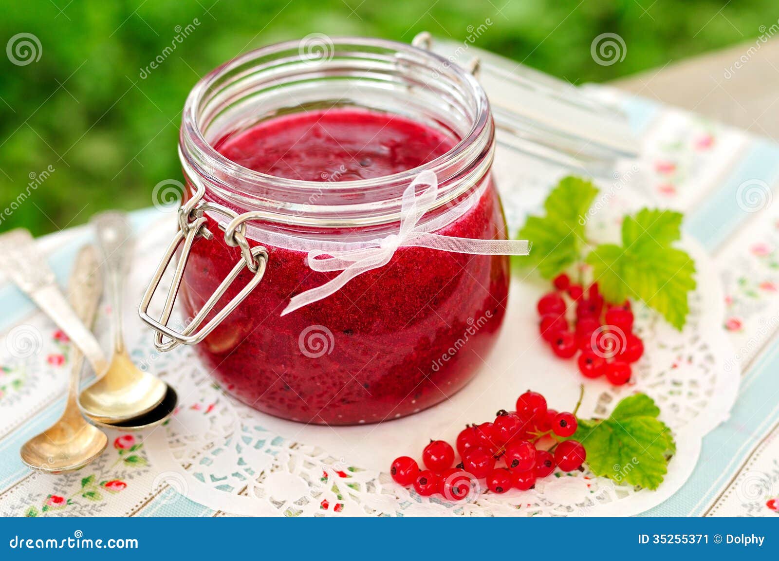 Red Currant Jam stock image. Image of healthy, glass - 35255371