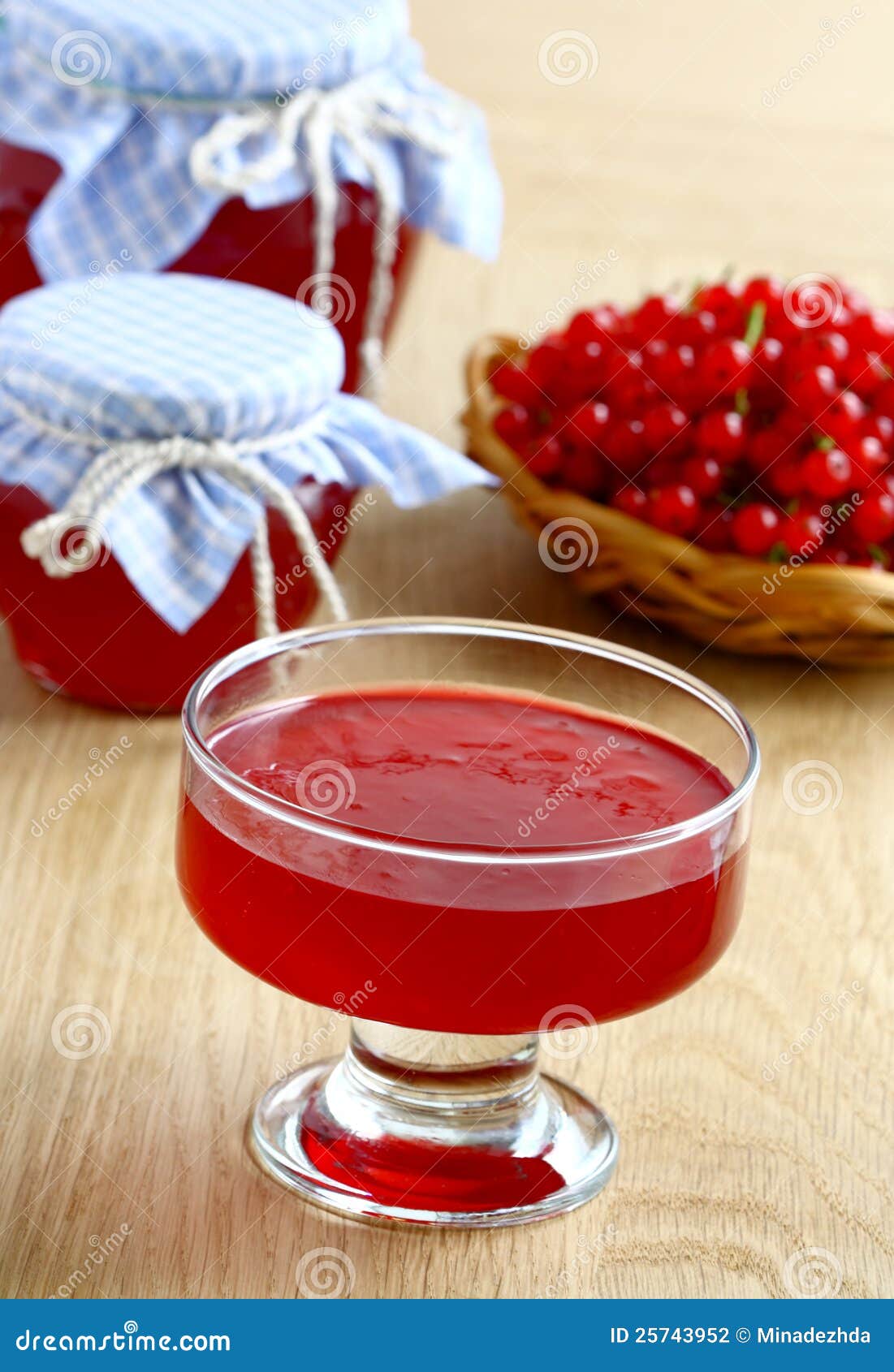 Red currant jelly stock photo. Image of canning, wooden - 25743952