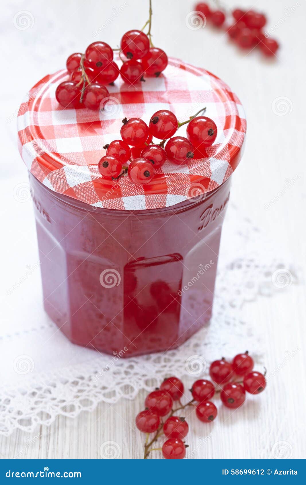 Red currant jelly stock photo. Image of food, jelly, ingredient - 58699612