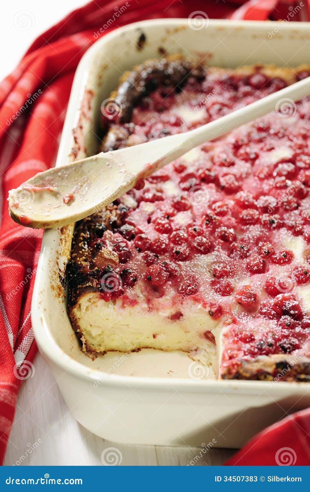 Red Currant Quark Cake stock image. Image of quark, cheese - 34507383
