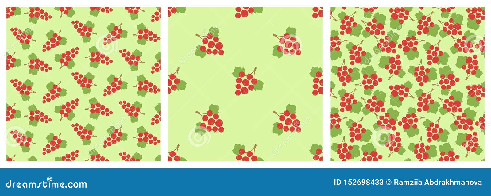 Red Currant. Seamless Pattern. Vector Berries. Natural Fashion Print ...