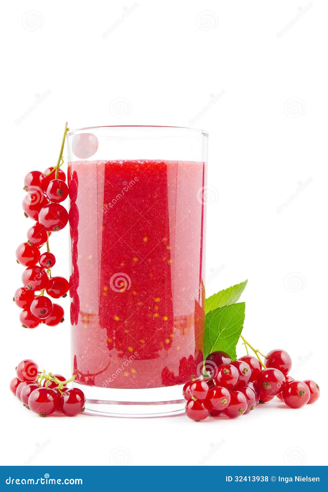 Red currant smoothie stock photo. Image of glass, juice - 32413938