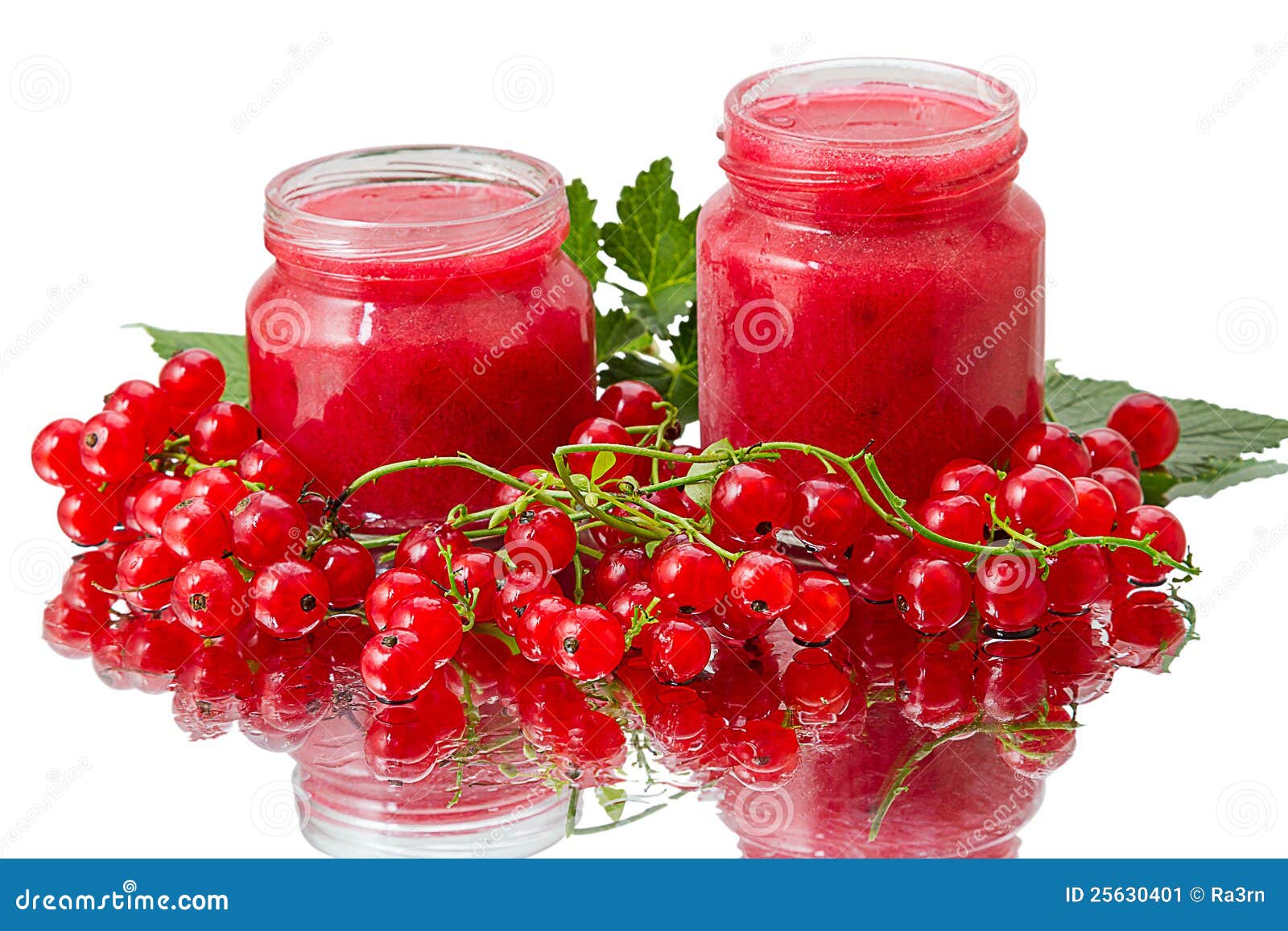 Red Currant and Two Jars of Jam Stock Image - Image of appetizing ...
