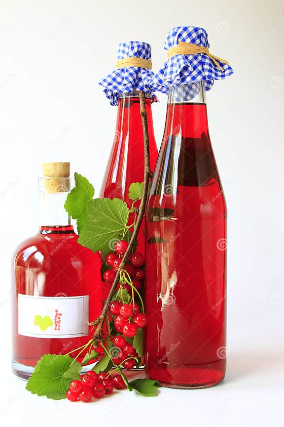 Red currant wine stock image. Image of bottle, color - 25568697