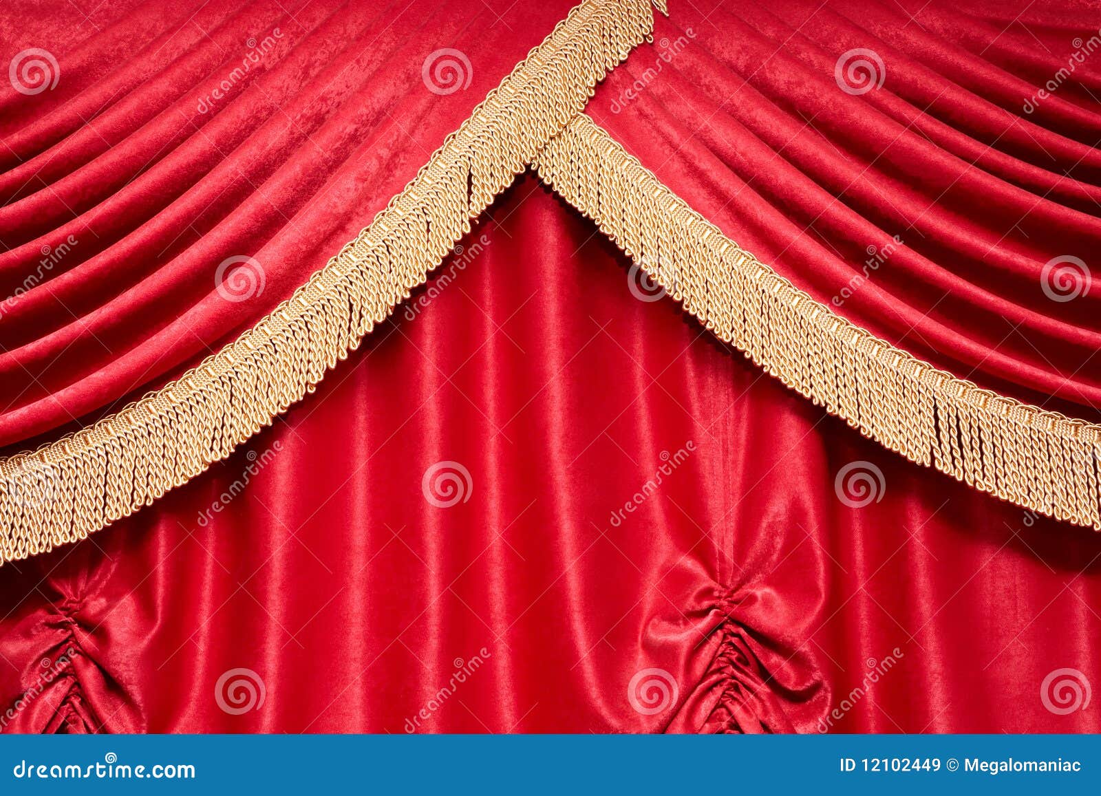 Red curtain stock image. Image of fabric, pelmets, sheet - 12102449