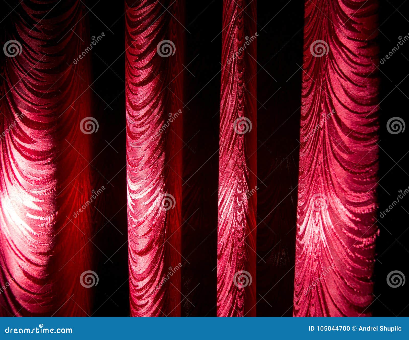 Red Curtain As an Abstract Background Stock Photo - Image of light ...