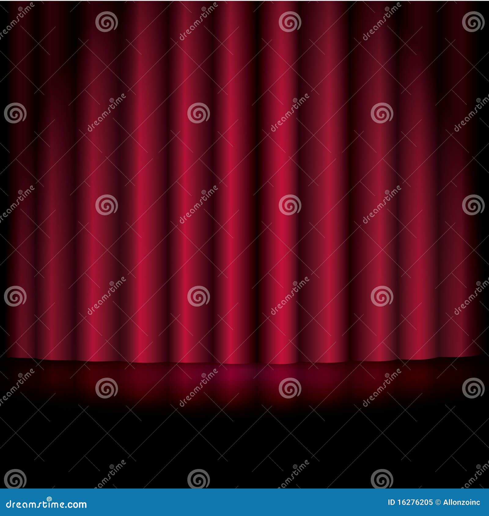 Red Curtain Background. Grand Opening Event Design Cartoon Vector ...
