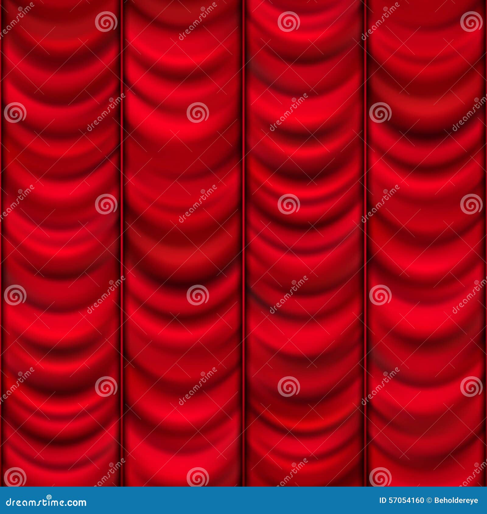 Red Curtain Background Template. EPS 10 Stock Vector - Illustration of ...
