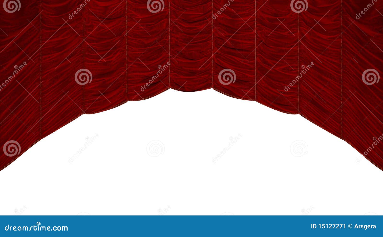 Red Curtain with Beautiful Pattern Stock Illustration - Illustration of ...