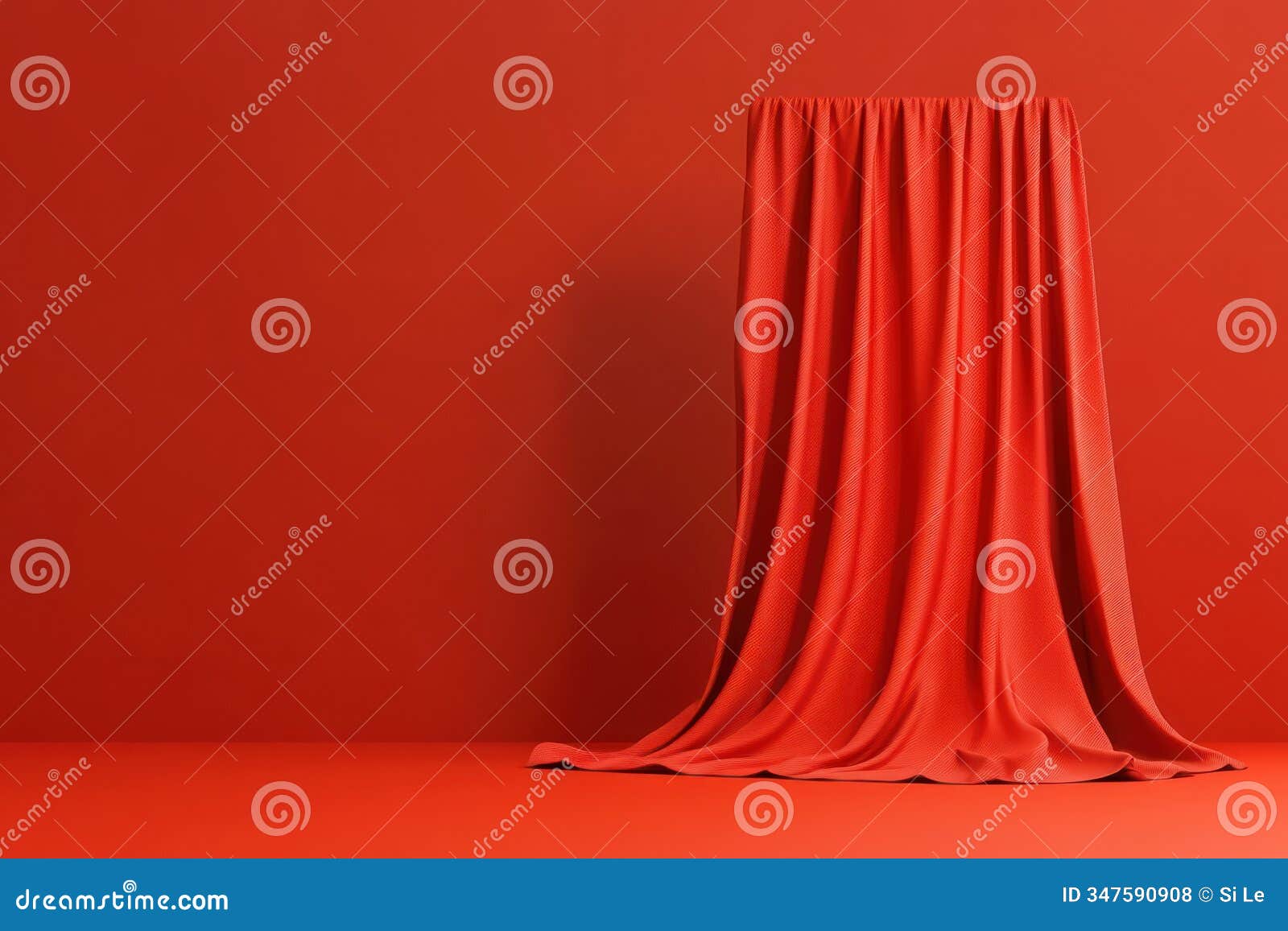 Red Curtain Border on White Background - Elegant and Bold Design ...